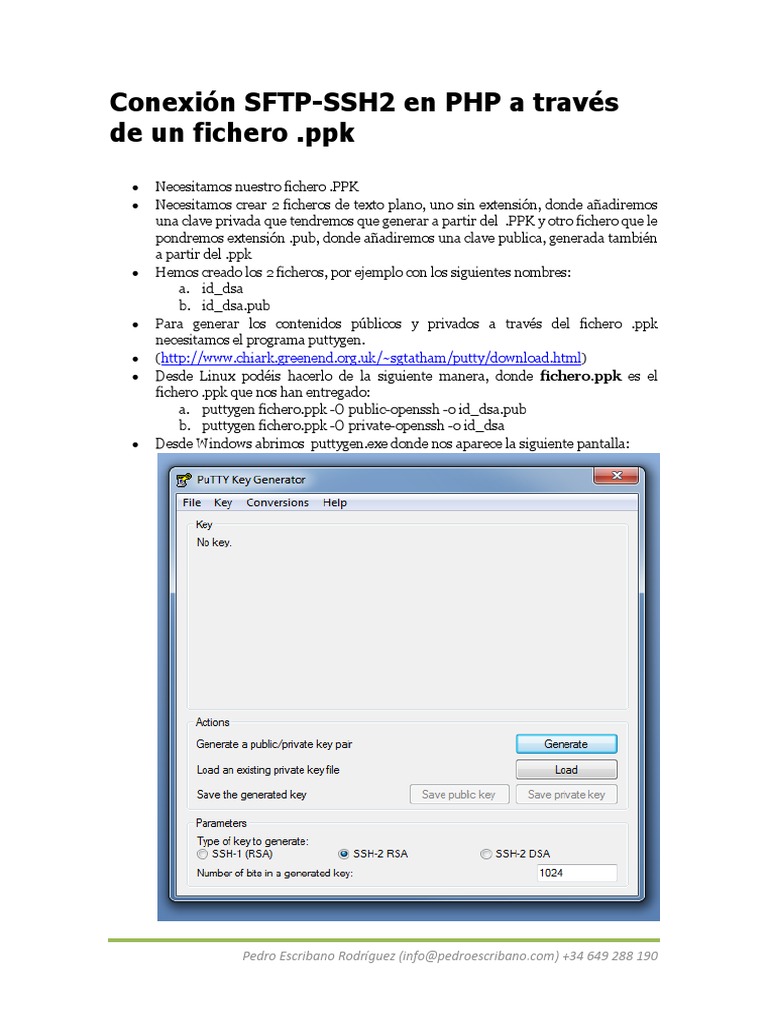 Conexion SFTP en PHP | PDF | Archivo de computadora | Servidor web