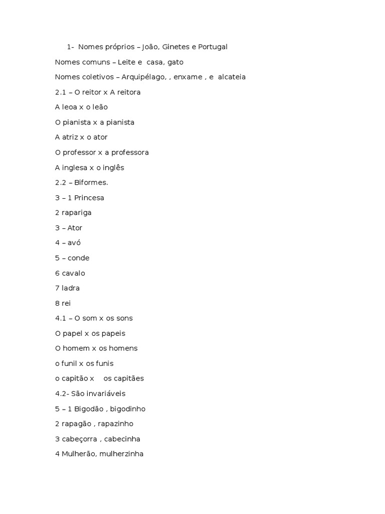 Nomes Próprios | PDF