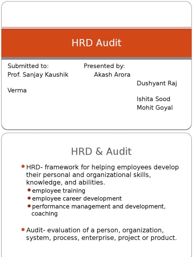 HRD Audit | PDF | Competence (Human Resources) | Human Resource Management