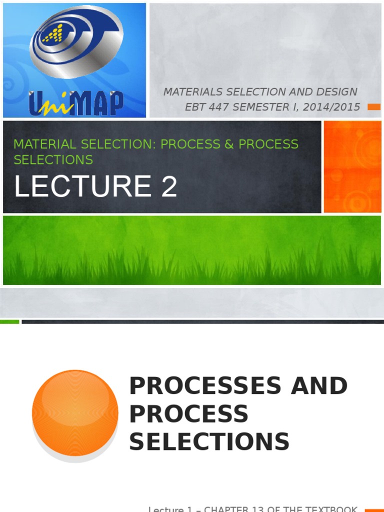 Material Selection: Process & Process Selections: Materials Selection ...