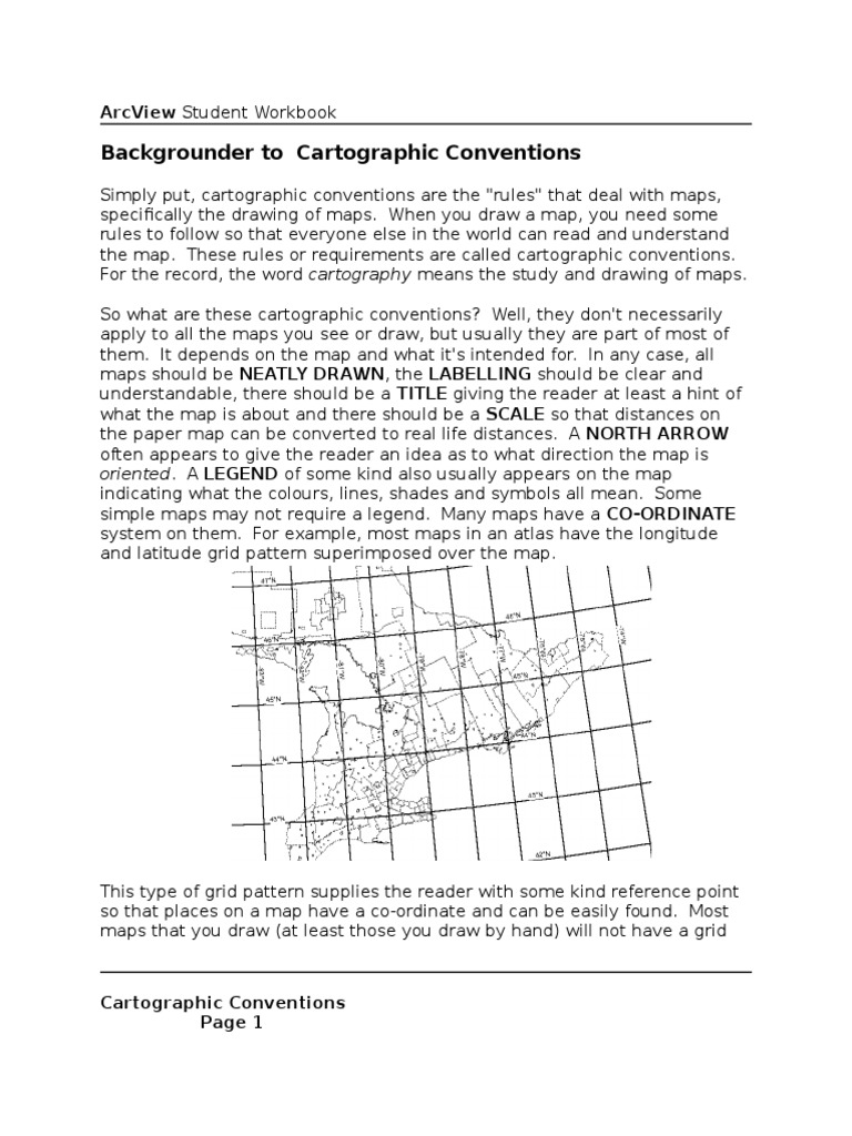 Cartographic Conventions Guide | PDF | Map | Cartography