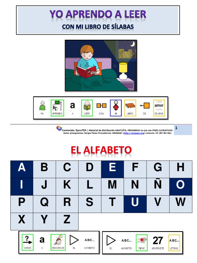 Yo Aprendo A Leer Con Mi Libro de Silabas | PDF | Fonética | Fonología