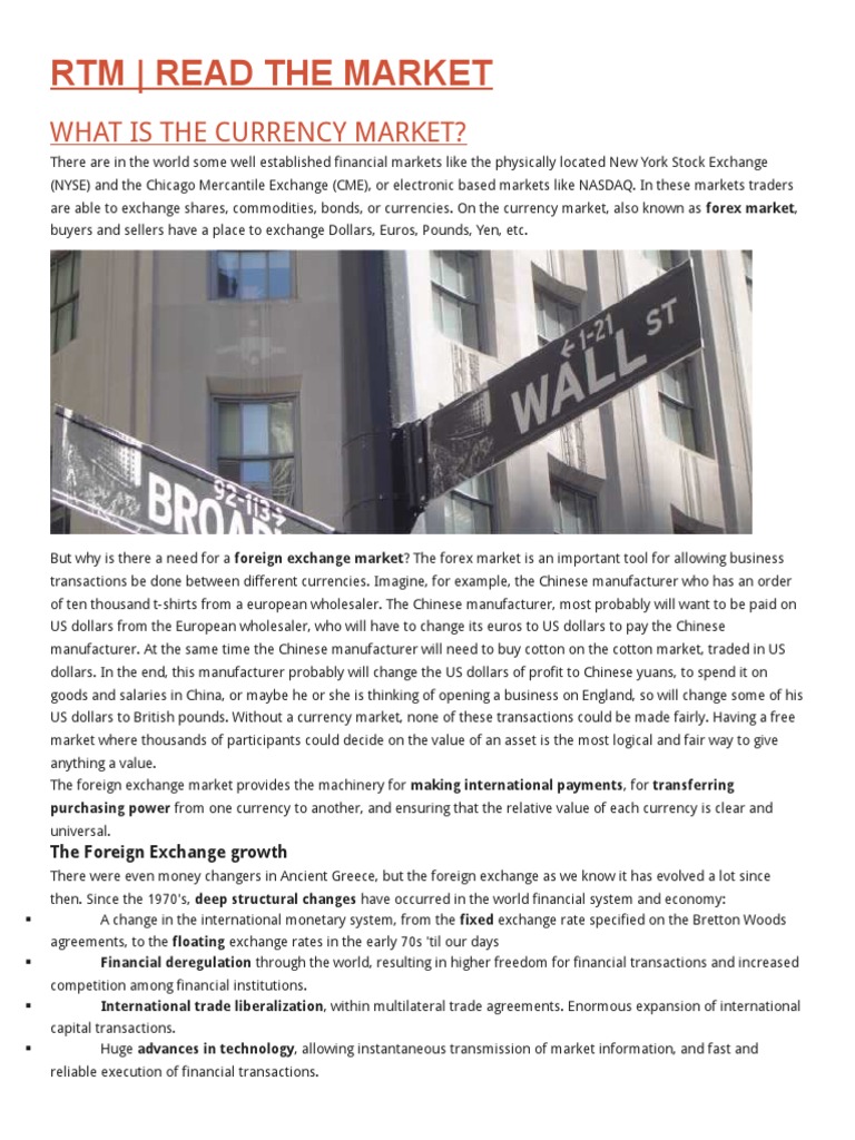 Read The Market | PDF | Foreign Exchange Market | Order (Exchange)