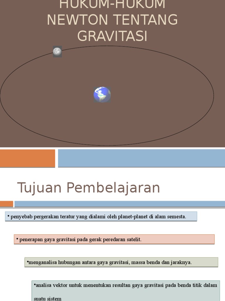 Hukum-hukum Newton Tentang Gravitasi