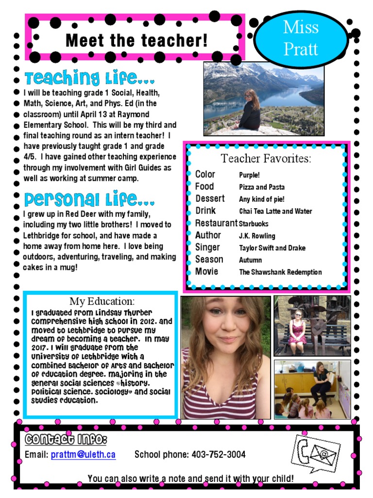 Meet The Teacher Letter | PDF