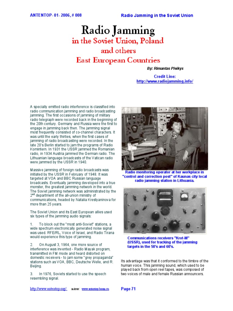 Jamming Pdf Pdf Radio Transmitter