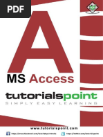 1.MS Access Tutorial | PDF | Microsoft Access | Databases