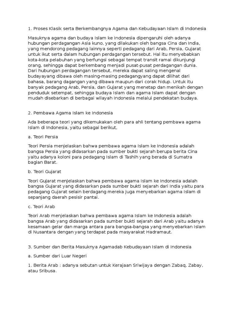 Islamisasi Dan Silang Budaya Di Nusantara | PDF