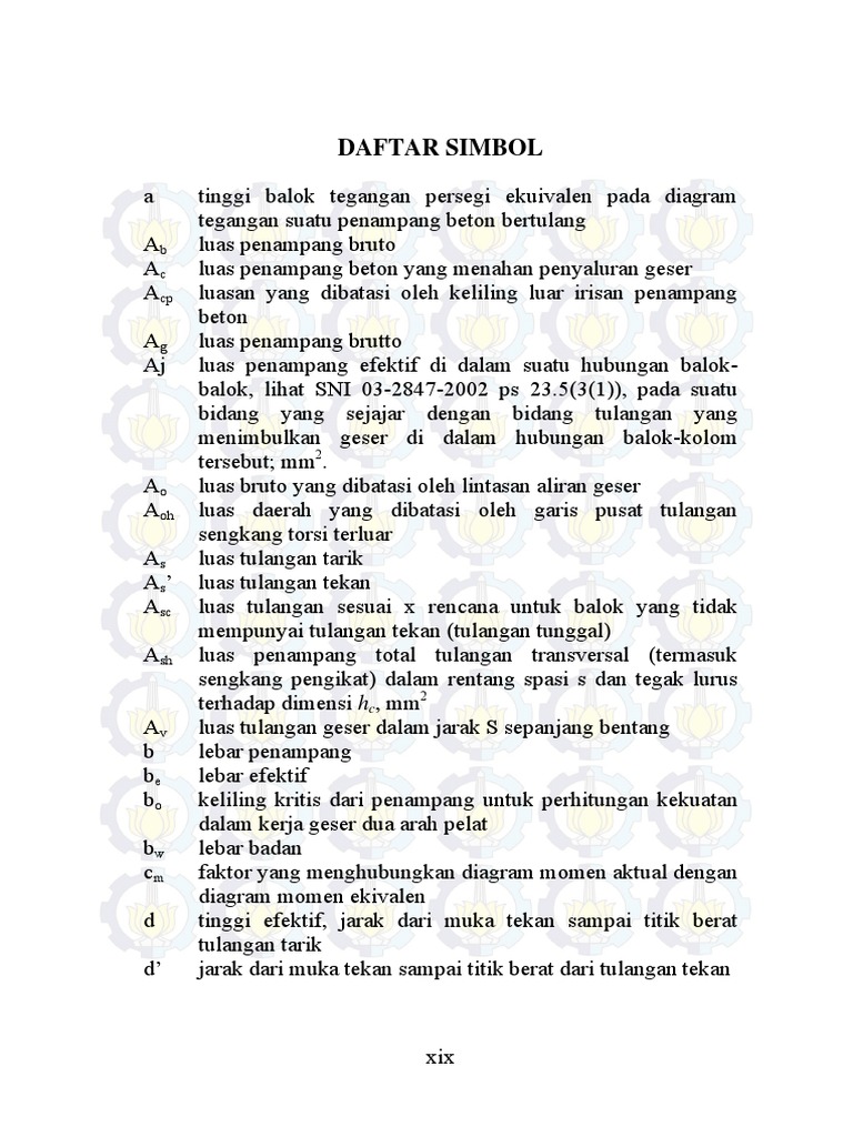 Simbol 2 Hitungan Struktur Baja PDF | PDF
