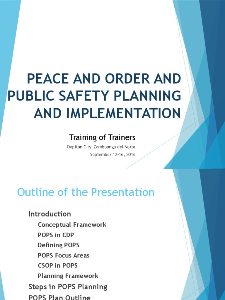 POPS PPT Presentation Consolidated | PDF | Emergency | Crisis Management