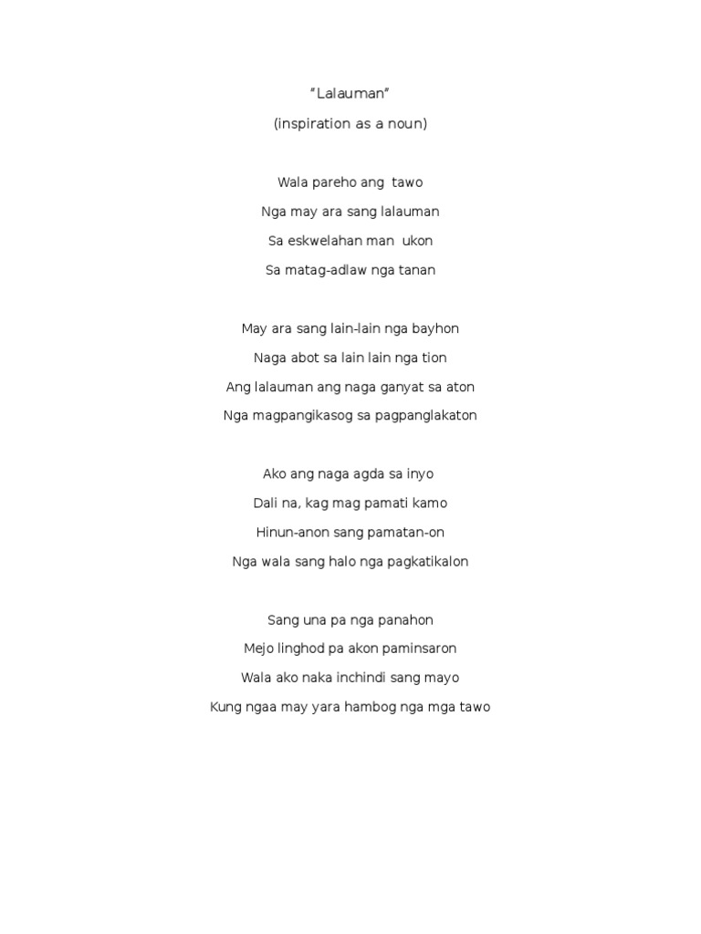 Sample Binalaybay | PDF