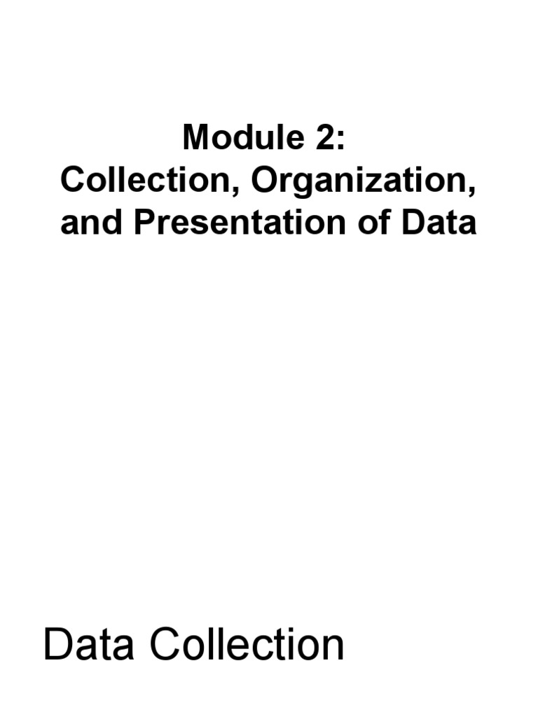 Chapter2 Collection Organization and Presentation of Data | PDF ...