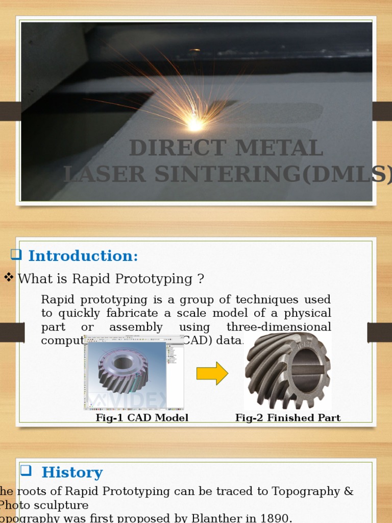 Direct Metal Laser Sintering (DMLS) | PDF | Production And ...