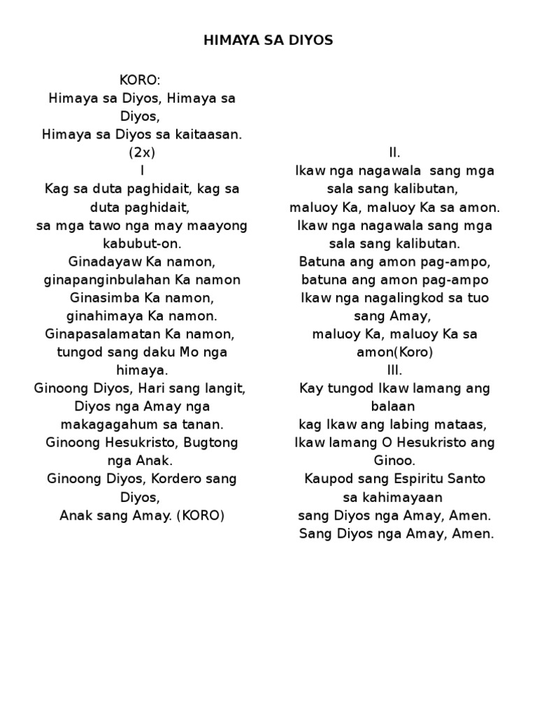 Himaya Sa Diyos | PDF