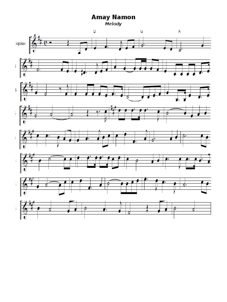 Amay Namon Melody | PDF