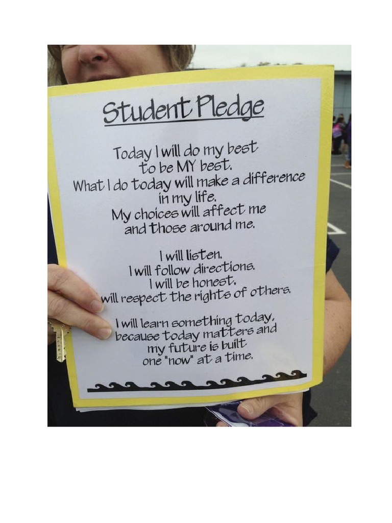 Student Pledge (On Learning English) | PDF