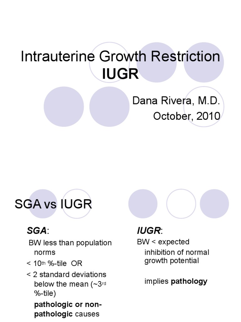 IUGR | PDF | Fetus | Medical Specialties