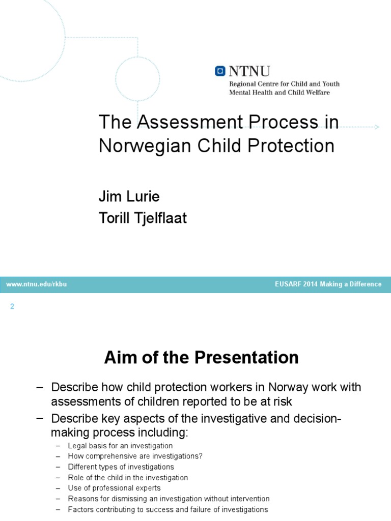 SW 2A The Assessment Process in Norwegian Child Protection | PDF ...