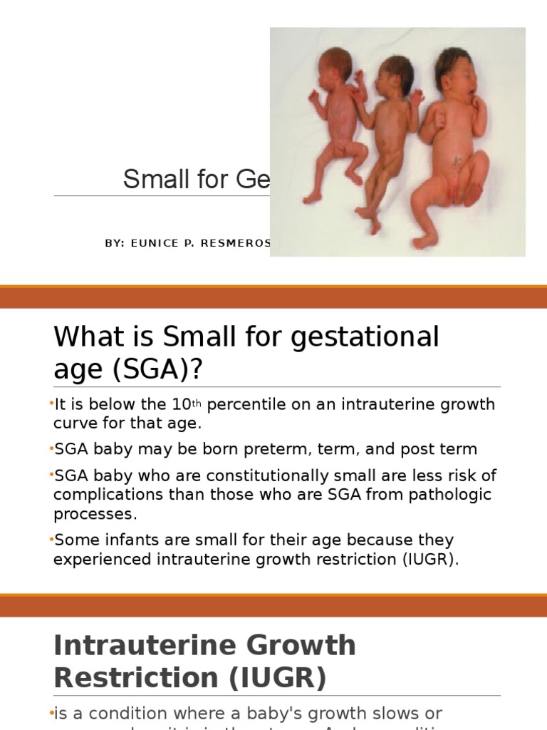 Small For Gestational Age | PDF | Medicine | Health Sciences