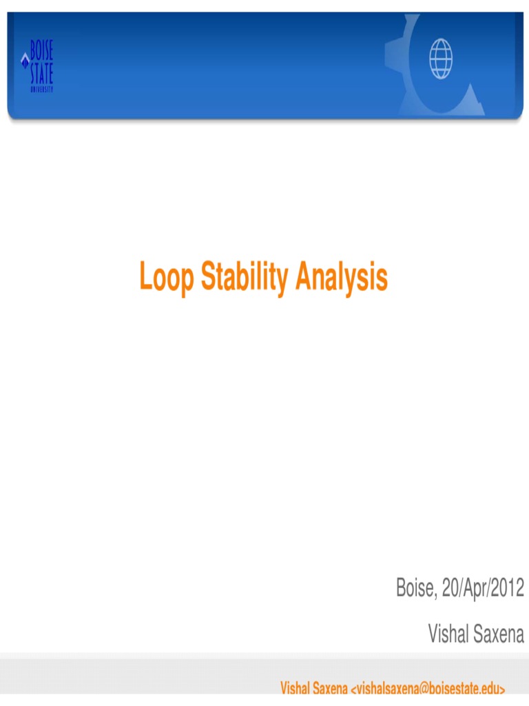 Loop Stability Analysis | PDF