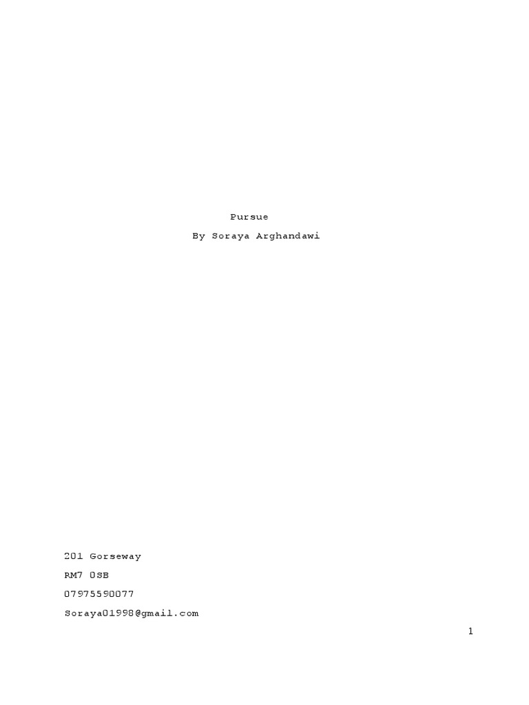 Script Final Draft | PDF