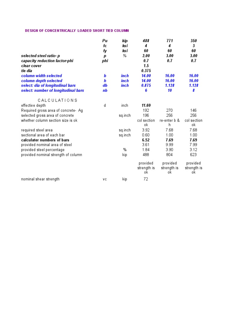 Column Design 2 | PDF