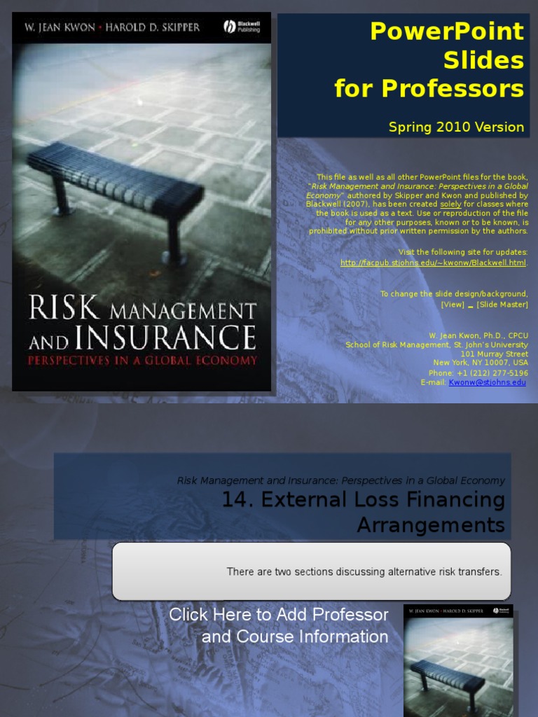 C14 External Loss Financing | PDF | Insurance | Option (Finance)