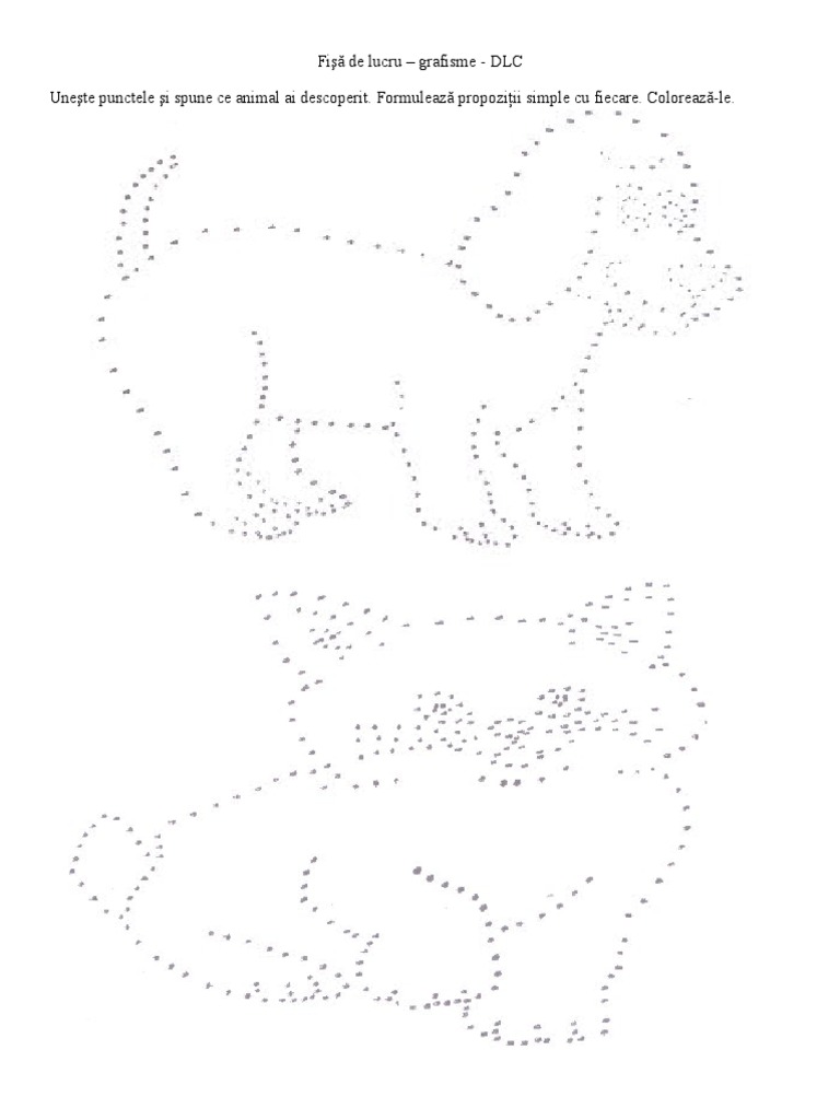 Fisa de Lucru Grafisme DLC Animale Domestice | PDF