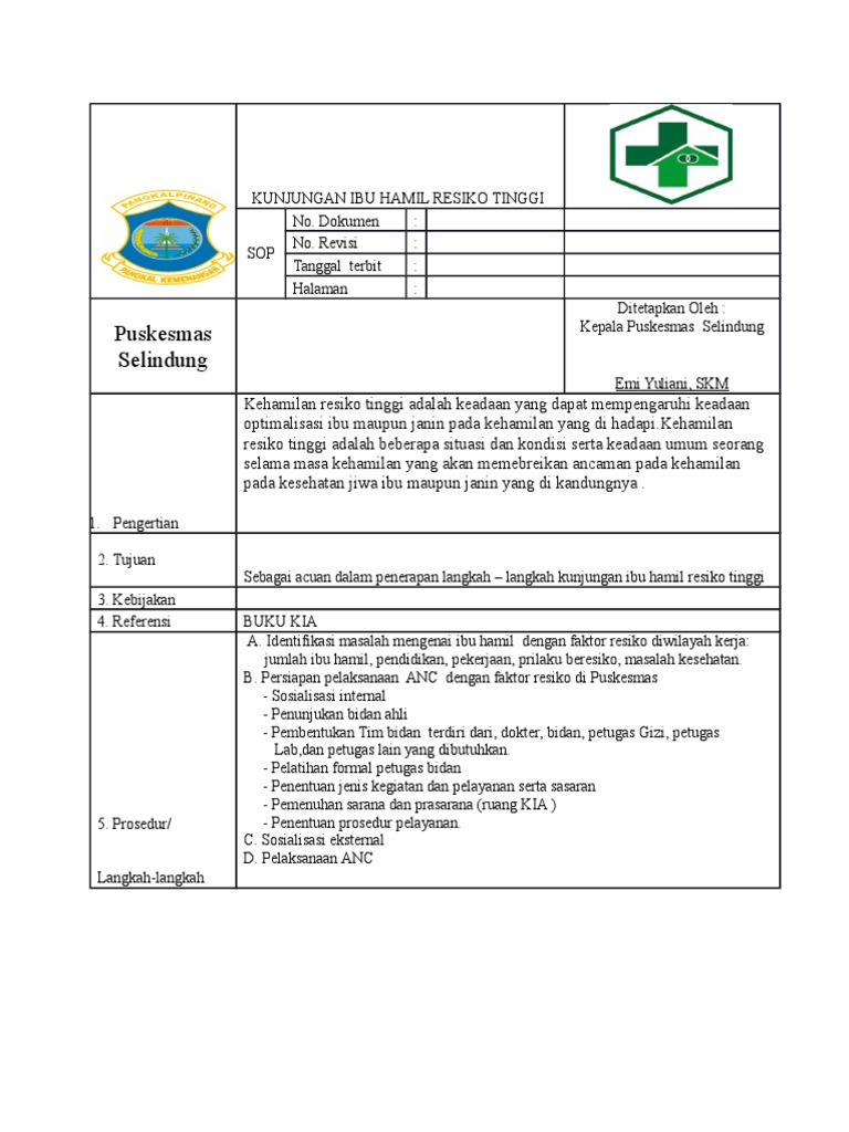 Sop Bumil Resti | PDF