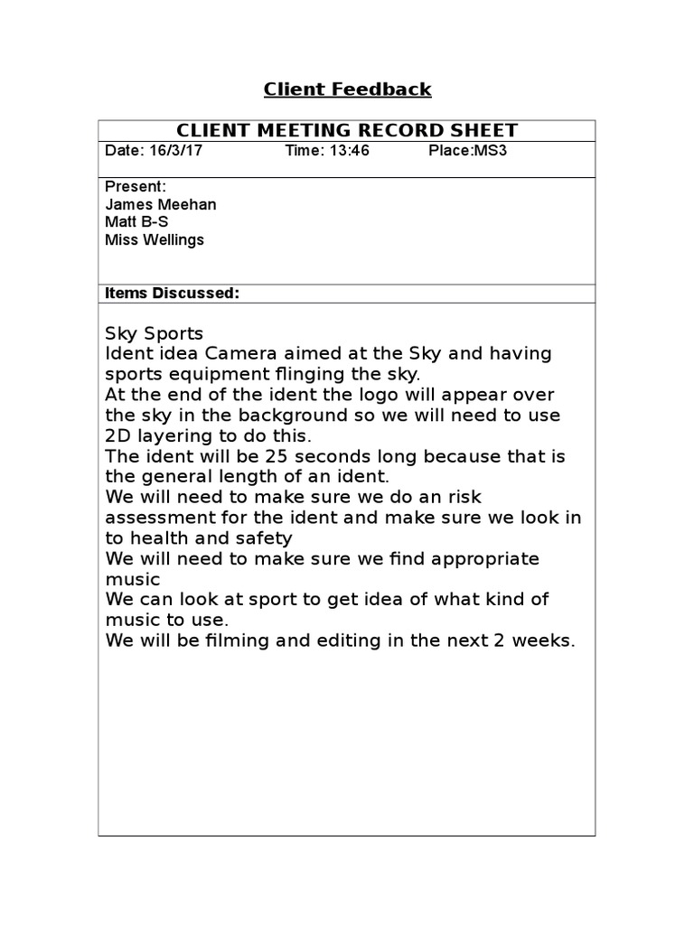 3 14 Client Notes | PDF