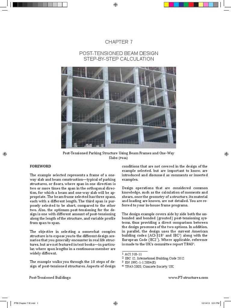 Step-by-Step Design of a Post-Tensioned Parking Structure Beam ...