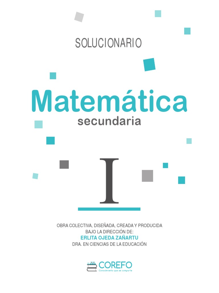 Solucionario Matemáticas 1 Secundaria | PDF | Enseñanza de matemática ...