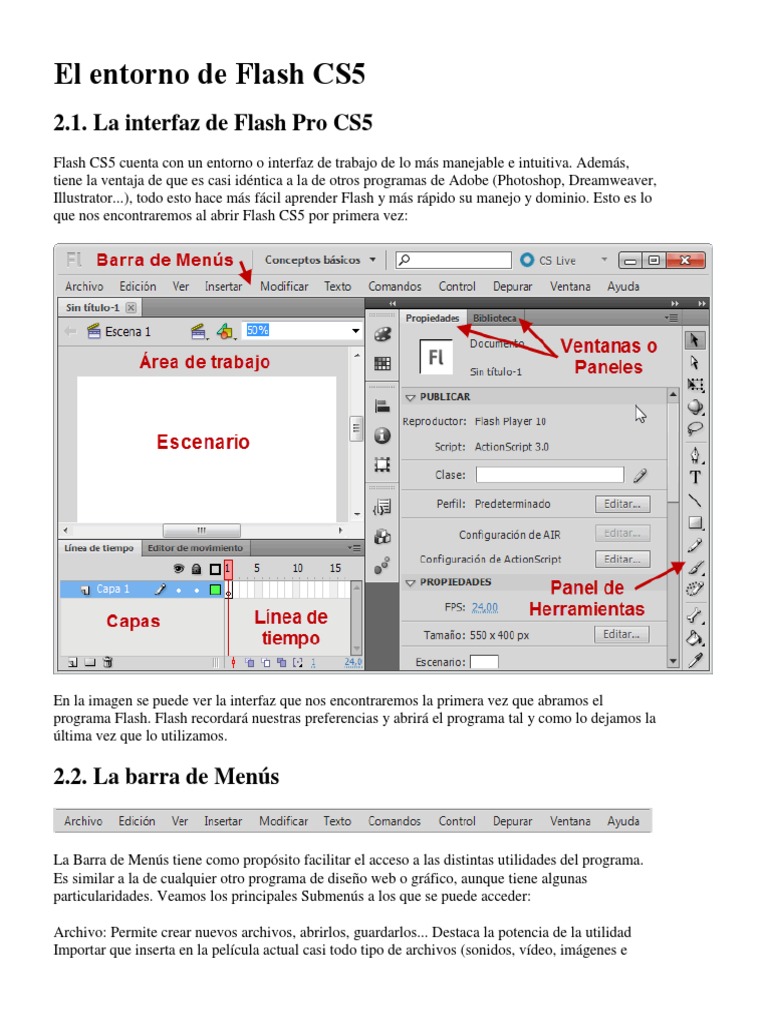 El Entorno de Flash CS5 | Ventana (informática) | Adobe Systems