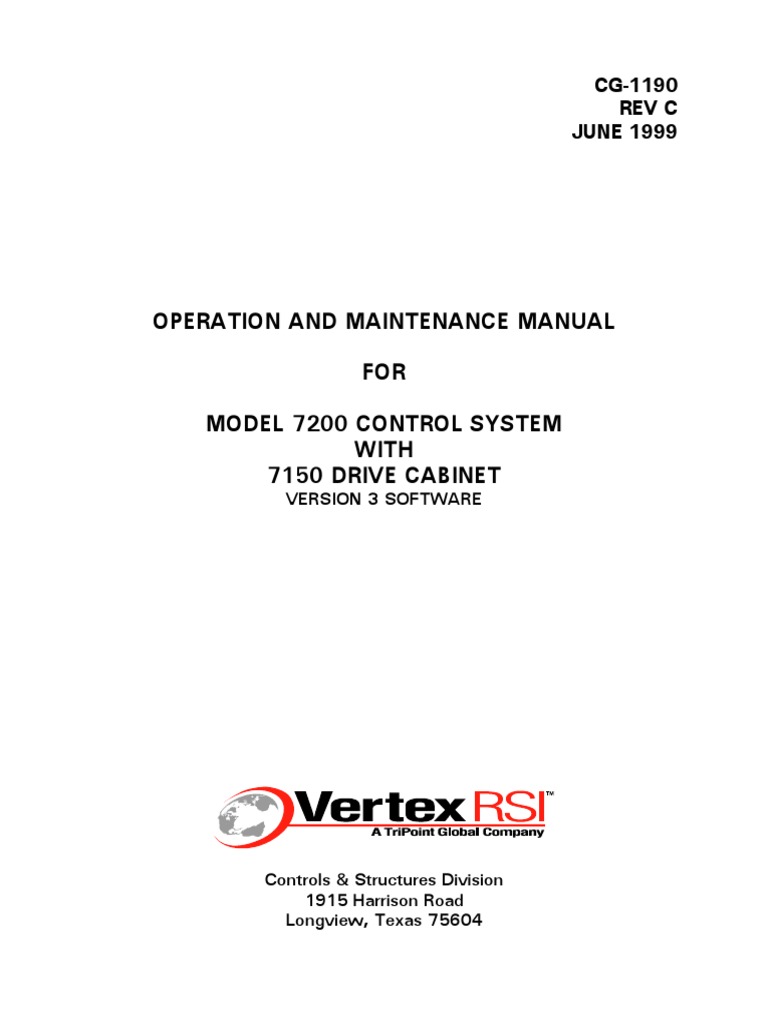 Vertex 7200 | PDF | Electrical Wiring | Electrical Engineering