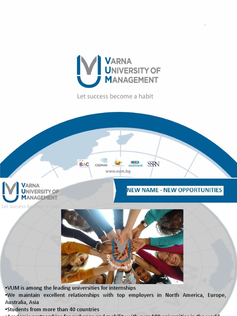 Varna University of Management Admission | PDF | Academic Degree | Academia