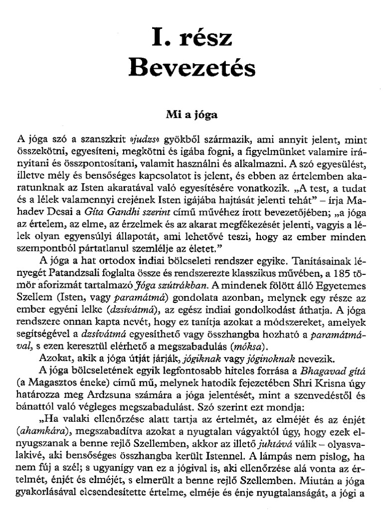 Iyengar Joga Uj Megvilagitasban Bevezeto | PDF