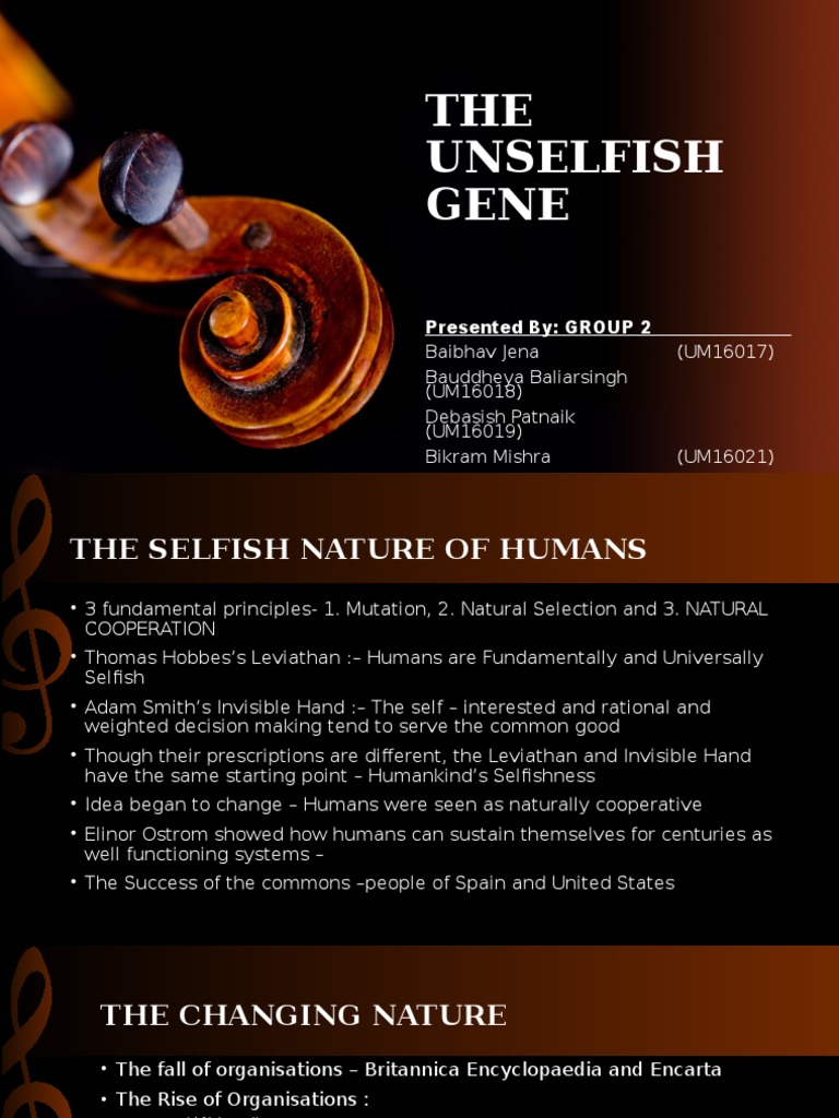 The Unselfish Gene | PDF