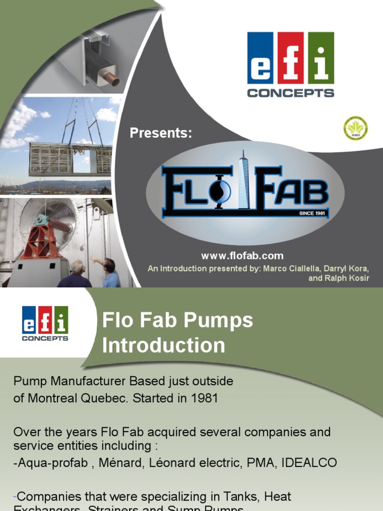 FLO FAB Presentation | PDF | Water Heating | Pump