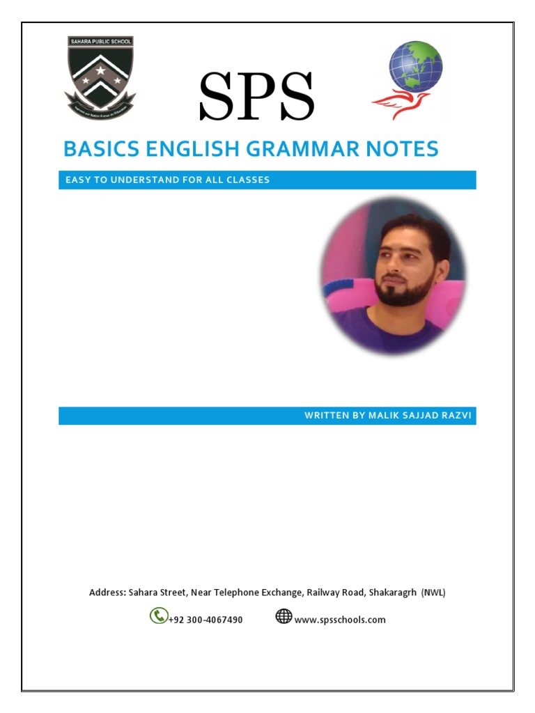 SPS Basics English Grammar Notes | PDF | Part Of Speech | Pronoun