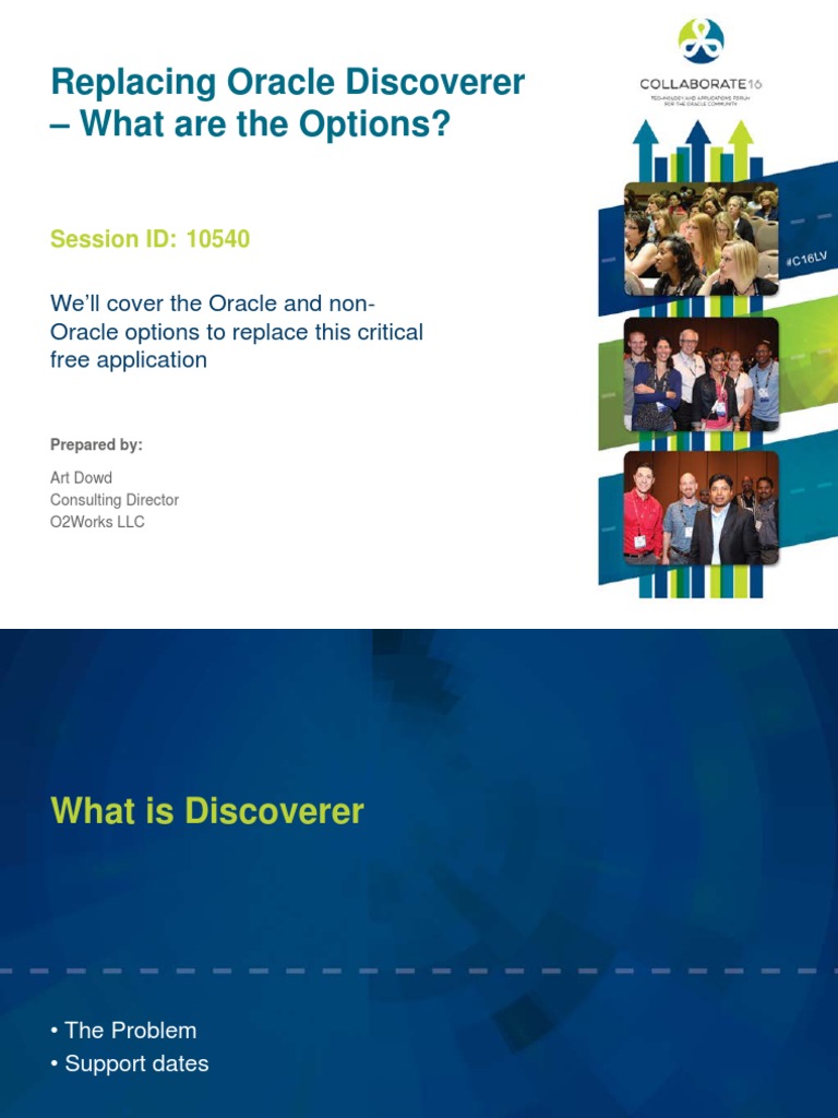 Replacing Oracle Discoverer PPT 041316 | PDF | Oracle Database ... Replacing Oracle Discoverer PPT 041316 | PDF | Oracle Database ...