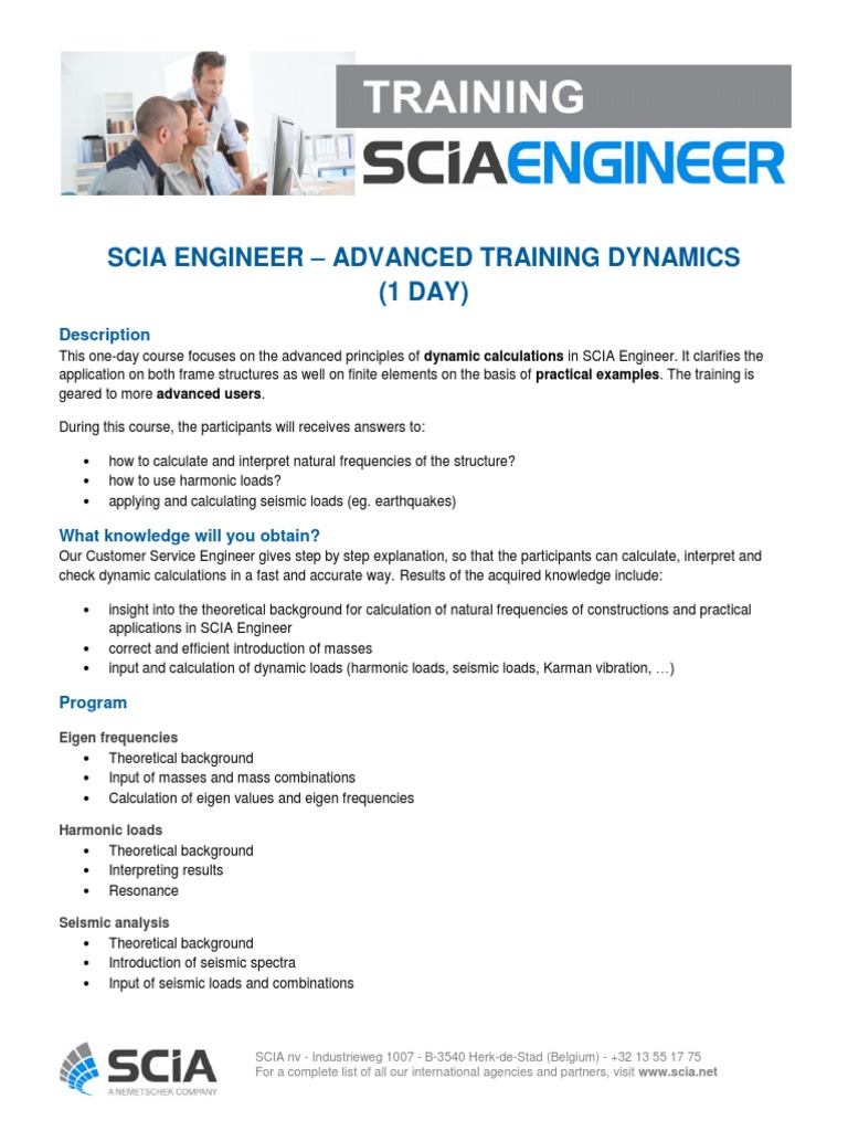 SCIA Engineer Dynamics Training | PDF | Engineering | Applied And ...