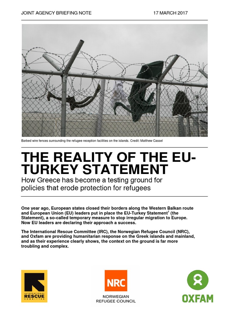 The Reality of The EU-Turkey Statement: How Greece Has Become A Testing ...