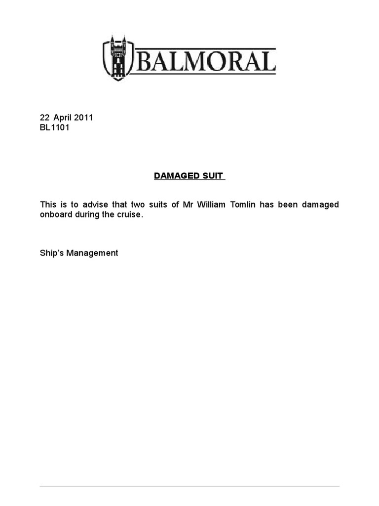 Damaged Clothing Soot | PDF