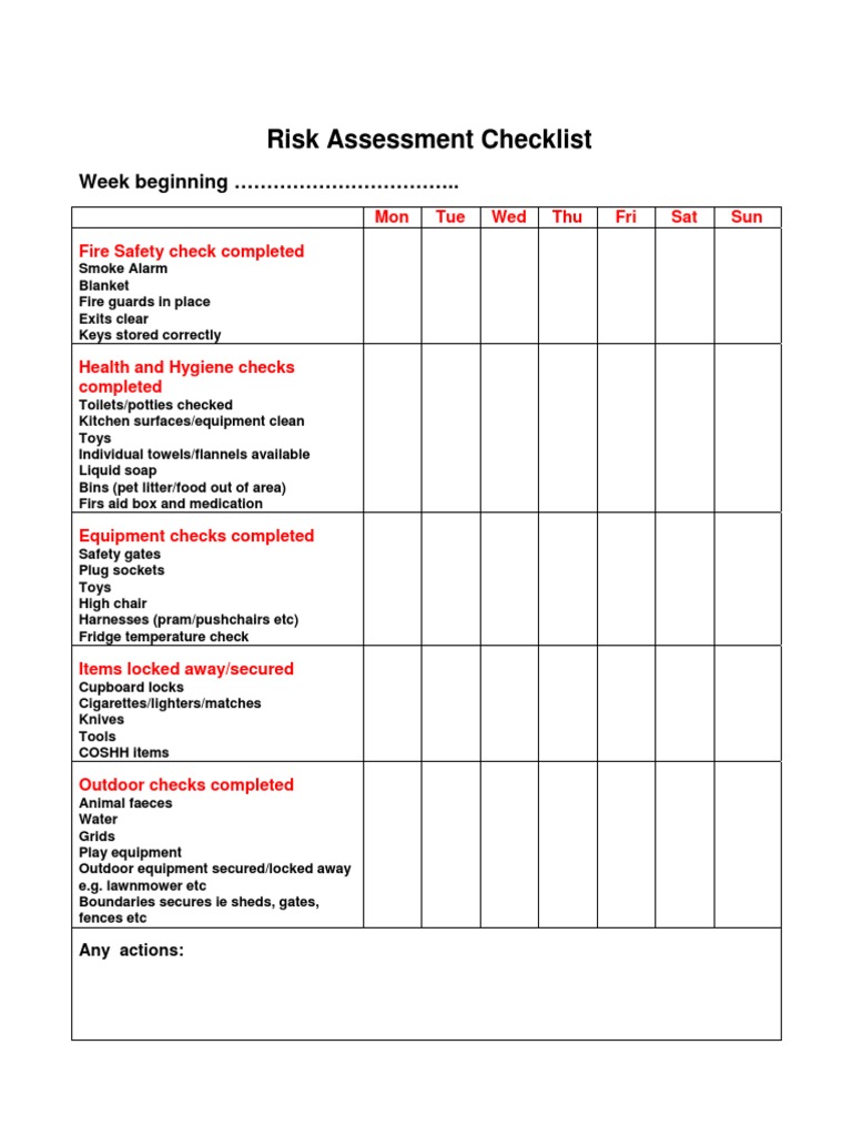 Classroom Safety Checklist | PDF