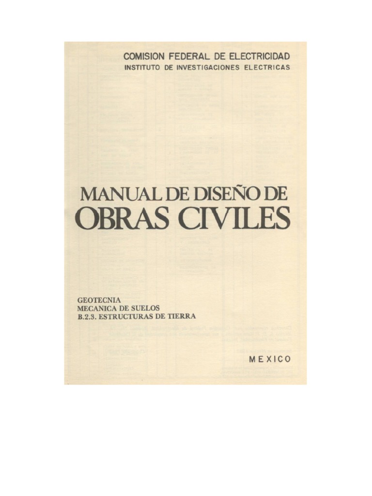 Cfe Manual de Diseno de Obras Civiles Estructura de La Tierra PDF | PDF