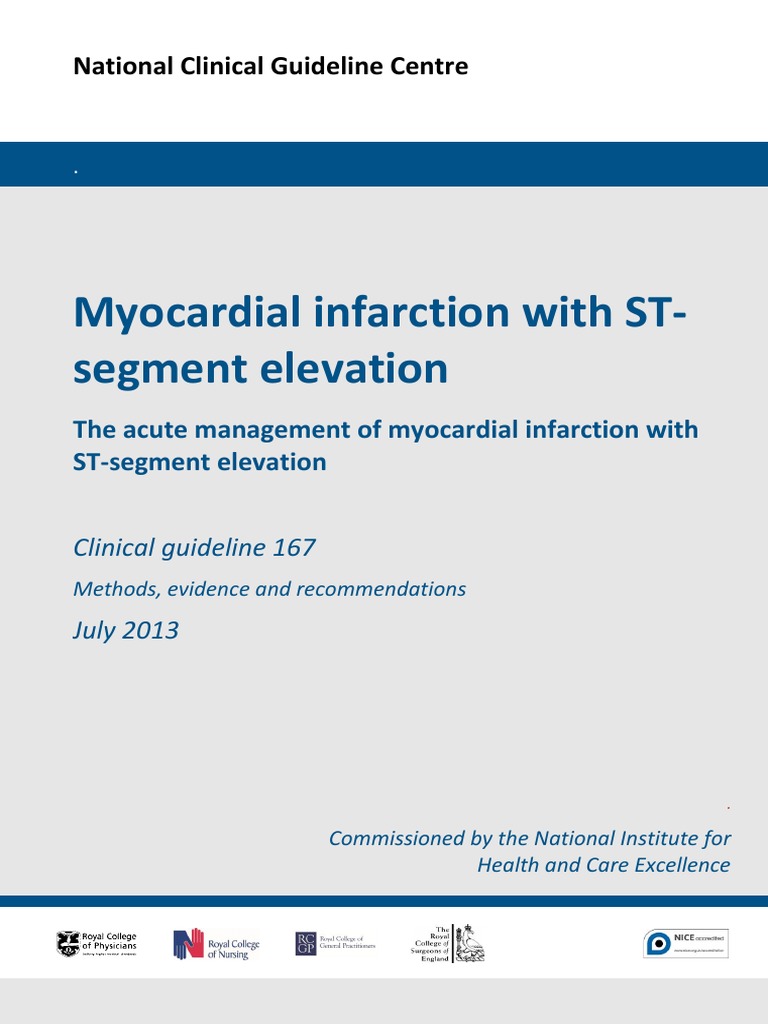 Nice Guideline Stemi | Myocardial Infarction | Angina Pectoris