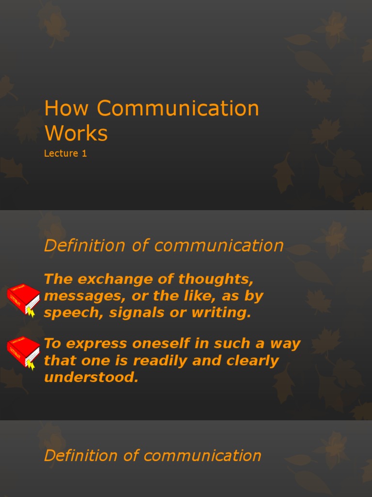 Understanding Communication Basics | PDF | Communication | Perception
