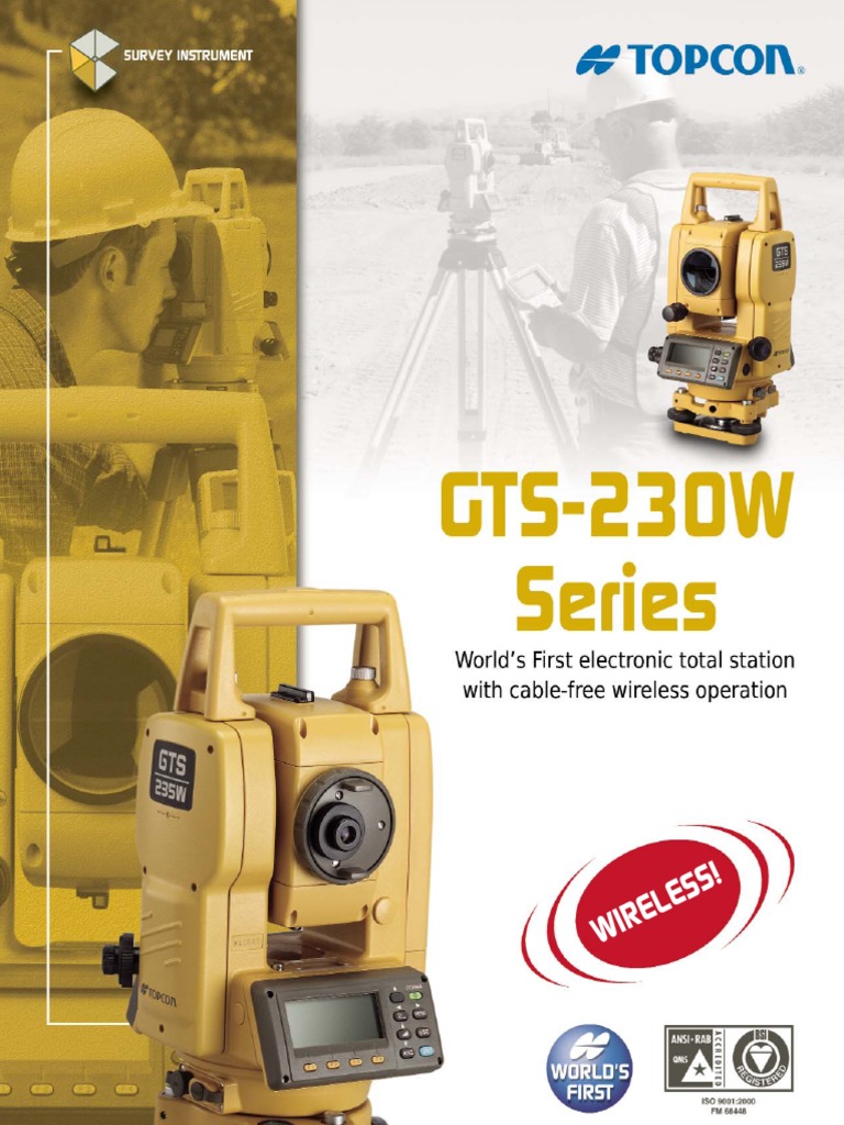 Topcon GTS230 | PDF | Bluetooth | Celsius