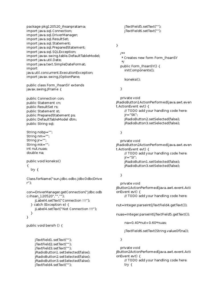 Coding Java Pdf String Ilmu Komputer Perangkat Lunak Manajemen Data