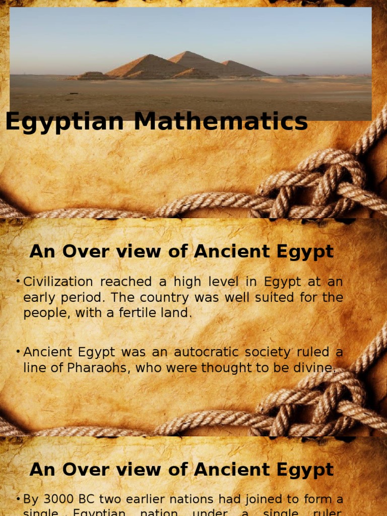 Egyptian Mathematics | PDF | Fraction (Mathematics) | Multiplication
